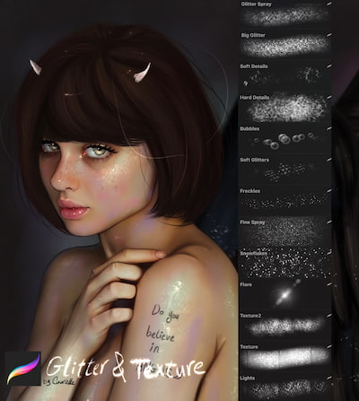 procreate笔刷库 - 入门绘画教程，全明星笔刷下载